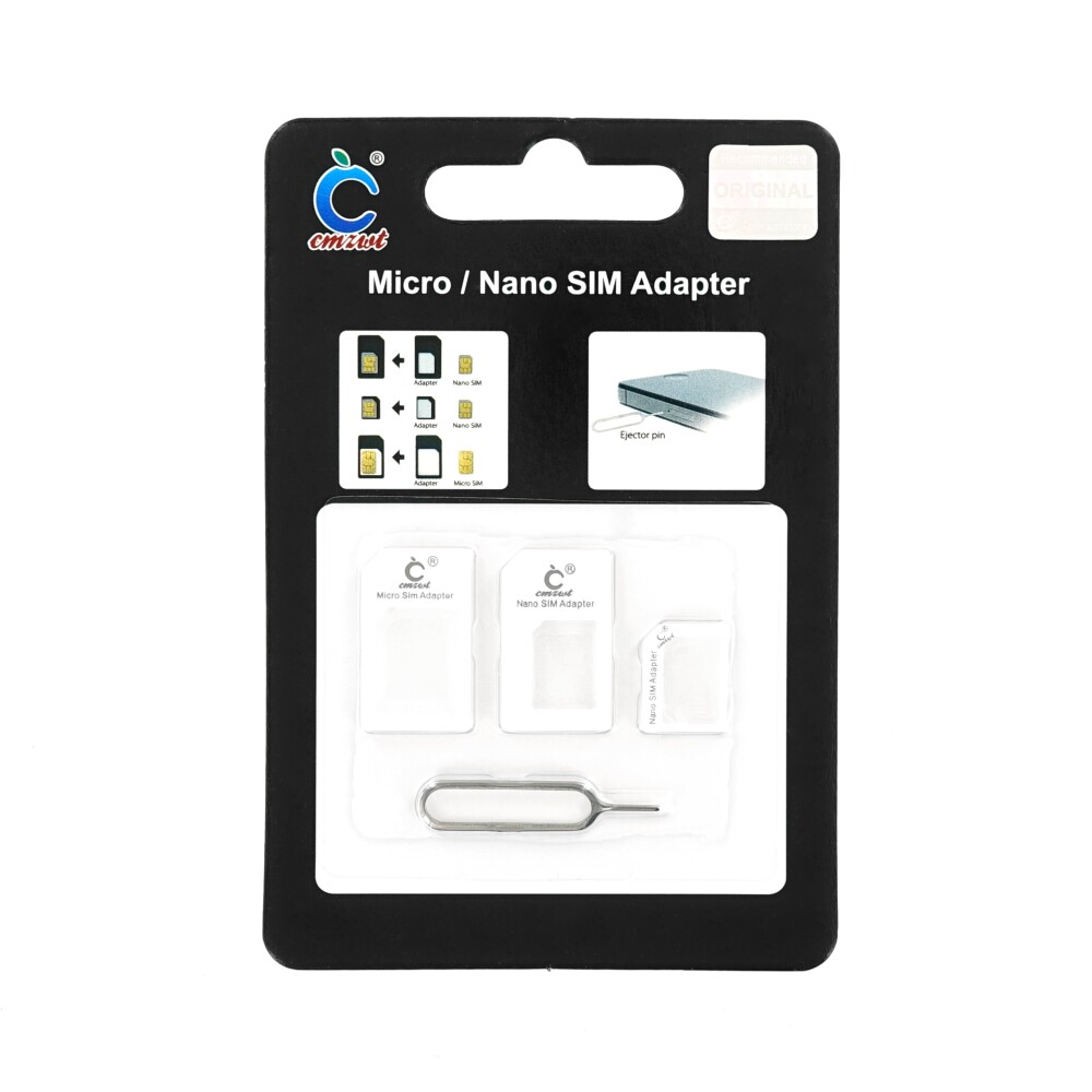 CMZWT Nano SIM & Micro SIM Adapter Set weiß | mpsmobile GmbH