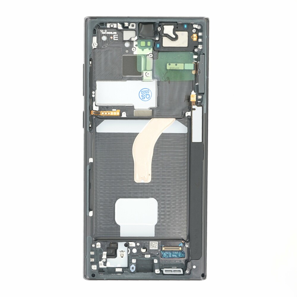 Samsung Display Unit + Frame S908 Galaxy S22 Ultra black GH82-27488A ...
